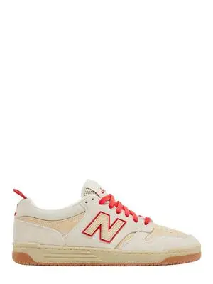 NEW BALANCE Chocolate Skateboards X Numeric 480 Sneakers - Cream