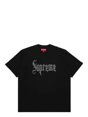 Supreme Rhinestone Short-sleeve Top 'black' Black