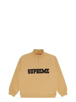 Supreme Collegiate Half Zip Pullover 'dark Tan' Tan