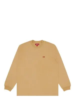 Supreme Small Box Long-sleeve Tee 'dark - Tan