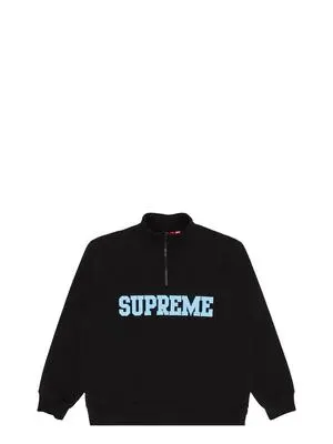 Supreme Collegiate Half Zip Pullover - Black