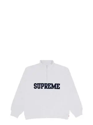 Supreme Collegiate Half Zip Pullover - Grey