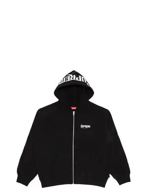 Supreme Mister Cartoon Zip Up Hooded Sweatshirt - Black