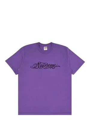 Supreme Script Tee - Purple