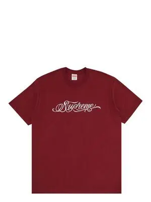 Supreme Script Tee 'cardinal - Red