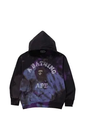 A BATHING APE Tie Dye Relaxed Fit Hoodie - Black