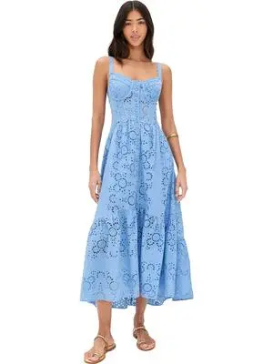 Astr The Label Yamila Midi Dress - Blue