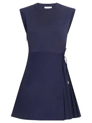 Tanya Taylor Shivani Sleeveless Mini Dress - Navynavy