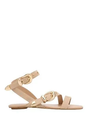 STUART WEITZMAN Maven Buckle Sandals - Beige