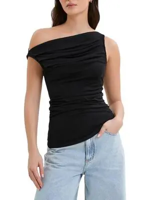 MARCELLA Cooper Ruched Top - Black