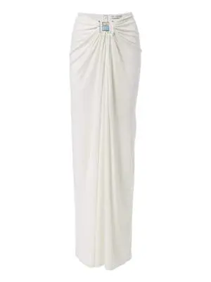 Christopher Esber Embellished Jersey Maxi Skirt - White