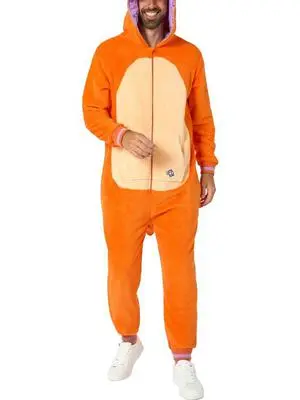 Opposuits Cat Fleece Jumpsuit - Orange