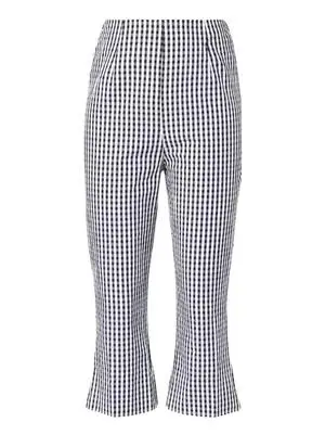 Faithfull The Brand Gingham Capri Pants - Black