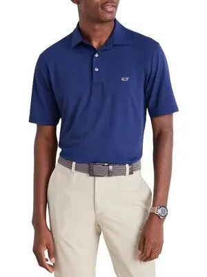 Vineyard Vines Sankaty Performance Polo - Blue Depth
