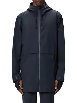 Rains Suva Hardshell Long Rain Jacket - Navy