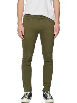 Warp + Weft High-rise Skinny Jeans - Moss Green