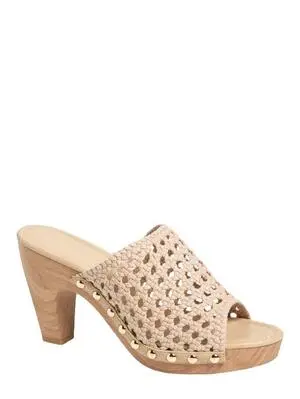 Nina Nina Ursula Woven Slide Sandal Natural