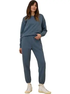 PACT Organic Brushed Fleece Sweatpants Slate Blue