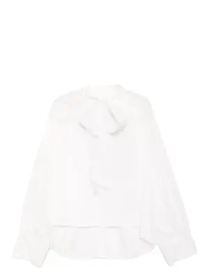 Goen.j Tie-detailed Blouse - White
