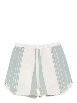 FORTE_FORTE Striped Bermuda Shorts - Blue