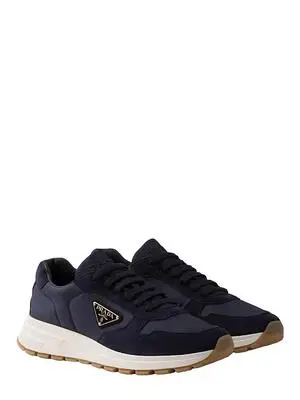 Prada Prax 01 Re-nylon And Suede Sneakers - Blue