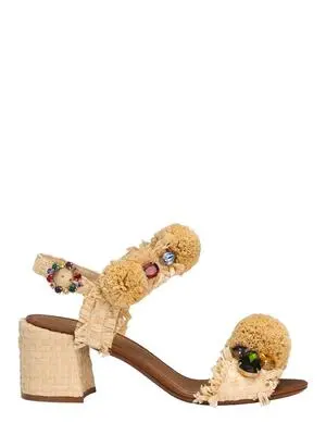 Dolce & Gabbana Keira Embroidered Sandals - Multicolor