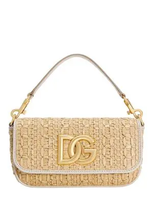 Dolce & Gabbana Raffia Crochet Shoulder Bag - Multicolor