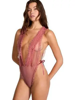 Victoria's Secret Dream Angels Lace Teddy - Pink