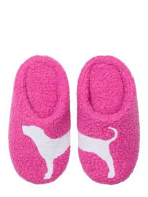 Pink Closed-Toe Slippers Pink