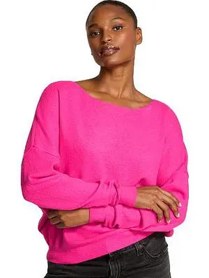 Victoria's Secret Knit Boatneck Sweater - Pink