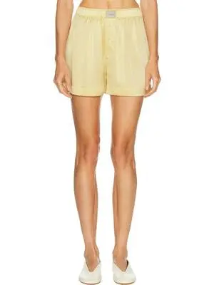Comme Si Silk La Boxer Classica Short - Butter