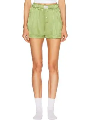 Comme Si Silk La Boxer Classica Short - Grass