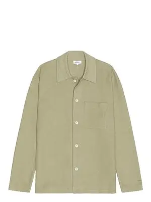 Norse Projects Jorn Double Face Shirt In Sage - Clay