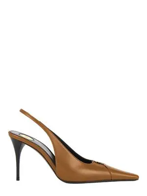 Saint Laurent Babylone Pump - Dark Macadamia