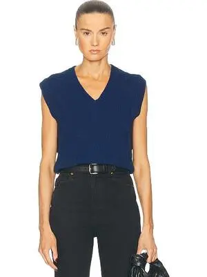 Guest In Residence Checker Vest - Midnight