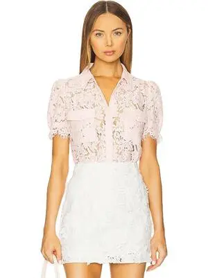 Generation Love Mina Lace Shirt - Petal Pink