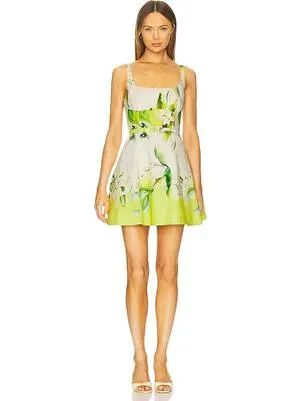 NICHOLAS Eleni Panelled Mini Dress - Anisa Ivory Lemon