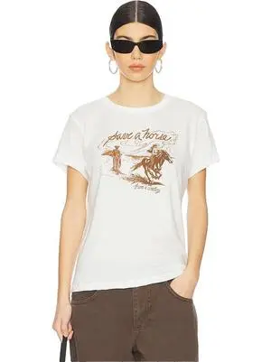 EB DENIM X Save A Horse Tee - Vintage White