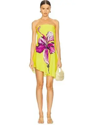 Rococo Sand Mini Dress - Yellow Purple