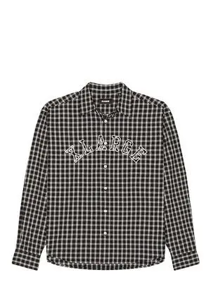 XLARGE Patch Logo Plaid Shirt - Black