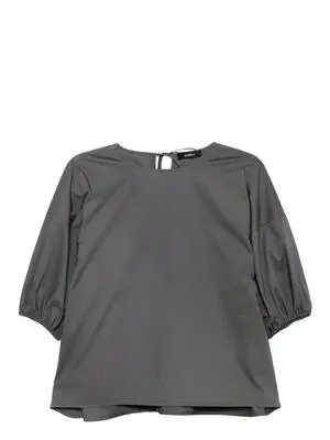Goen.j Balloon-sleeve Top - Grey