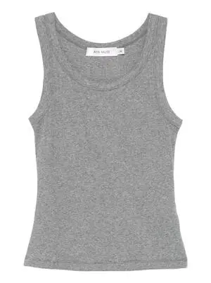 AYA MUSE Ribbed Tank Top - Grey