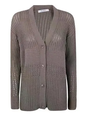 Max Mara Knitted Button-up Cardigan - Neutrals