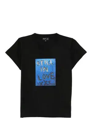 AGNÈS B. Graphic-print T-shirt - Black