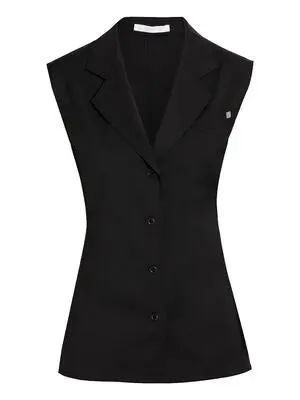 Helmut Lang Wool-twill Vest - Black