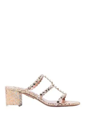 AQUAZZURA 55mm Crystal-embellished Sandals - White