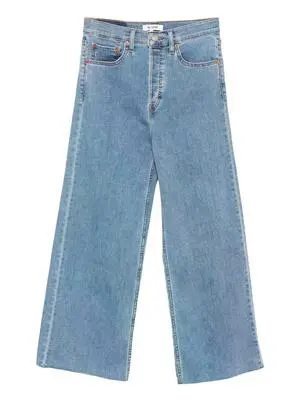 RE/DONE High-rise Wide-leg Jeans - Blue