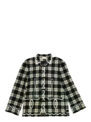COMMUNS Checked Shirt - Black