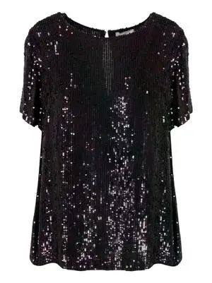 P.a.r.o.s.h Sequin-Embellished T-Shirt Red