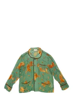COMMUNS Silk Shirt - Green